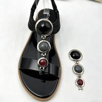 China Personalized Gem Sandals Accessories Polished Natural Stone Accessories Handcrafted Design for sale