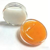 China High Strength Clothing Liquid Glass Buttons 10mm - 40mm Size With 2mm Threading Hole for sale