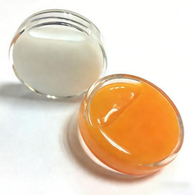 China High Strength Clothing Liquid Glass Buttons 10mm - 40mm Size With 2mm Threading Hole for sale