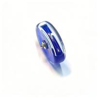 China High Strength Clothing Liquid Glass Buttons 10mm - 40mm Size With 2mm Threading Hole for sale