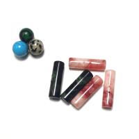 China Cylindrical Natural Gemstone Buttons For Chinese Tangzhuang Qipao for sale
