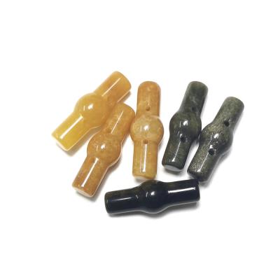 China Chinese Tangzhuang Qipao Buttons Cylindrical Natural Gemstone Buttons for sale