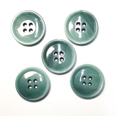China Denim Resin Buttons Four Hole 10mm - 28mm Garments Buttons for sale