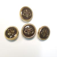 China Customizable Zinc Alloy Metal Buttons And Buckles Polished Imitation Buffalo Horn Design for sale