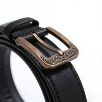 China Vintage Carved Belt Buckles Arabesque Pattern 304 Stainless Steel for sale