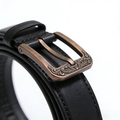 China Vintage Carved Belt Buckles Arabesque Pattern 304 Stainless Steel for sale