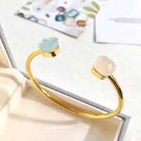 China Simple-Style Natural Gemstone Citrine and Jade Bracelet for sale