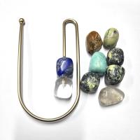China Clothing Accessories Manufacturers Fashion U Shape Copper Wire Buckle Natural Gemstone Accessories 160x80mm for sale