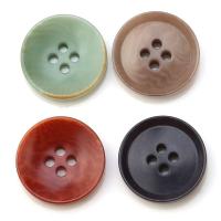 China Customized 4 Hole Natural Corozo Buttons With Subtle Wood Grain Patterns for sale