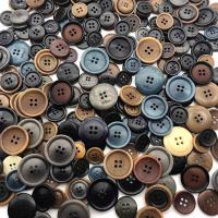 China Customizable Corozo Suit Buttons with Subtle Wood-Grain Patterns and 4-Hole Design for sale