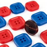 China Eco-friendly Resin Buttons with Customizable Colors and Imitation Mosaic Checkered Texture for Garments for sale