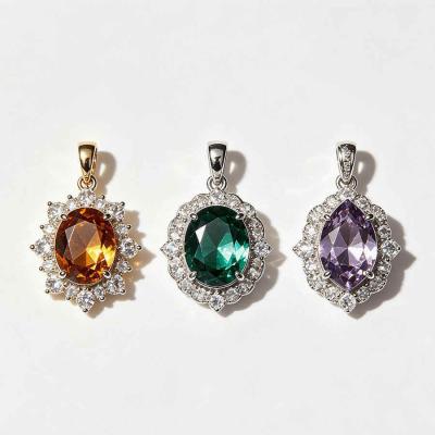 China Natural Stone Pendants beautiful natural gemstone varieties crafted for luxury jewelry and fashion accessory markets for sale