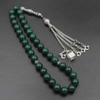 China 100% Natural Gemstone Tasbih Bracelet with Smooth High-Polish Finish and Customizable Sizes for Muslim Prayer for sale