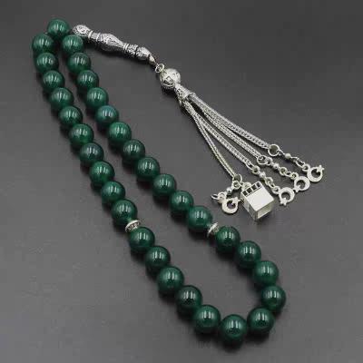 China 100% Natural Gemstone Tasbih Bracelet with Smooth High-Polish Finish and Customizable Sizes for Muslim Prayer for sale
