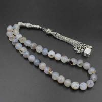 China 100% Natural Gemstone Tasbih Bracelet with Smooth High-Polish Finish and Customizable Sizes for Muslim Prayer for sale
