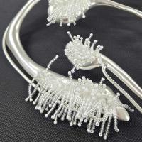 China Electroplated Vintage Copper Wire Buckle with Polished Bead Fringe for Structural Elegance in Fashion for sale