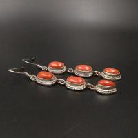 China Natural Ruby Pendant Earrings for sale