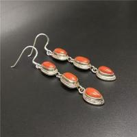 China Natural Ruby Pendant Earrings for sale