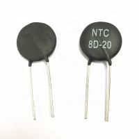 China NTC 8D-20 8ohms 6Amp Electronic IC Chip , 20mm Circuit Protection Thermistor for sale