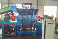 China XKP560 Rubber Tyre Shredder Rubber Powder Production Line Blue Green for sale