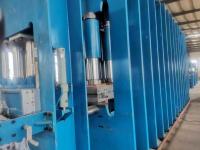 China 16Mpa Vulcanizing Press Rubber Conveyor Belt Production Line Blue Green for sale