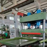 China Powder Rubber Tile Making Machine Hydraulic Rubber Moulding Press for sale