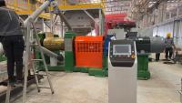 China 30-120mesh Power Size Waste Tire Recycling Line with LP-1200 Shredder Model Technology for sale