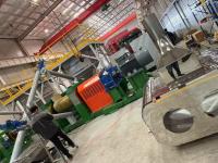 China 30-120mesh Power Size Waste Tire Recycling Line with LP-1200 Shredder Model Technology for sale