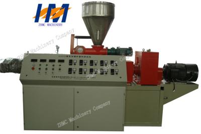 China PE PP PVC pipe plastic extruder Conical Twin Screw Sheet Profile for sale