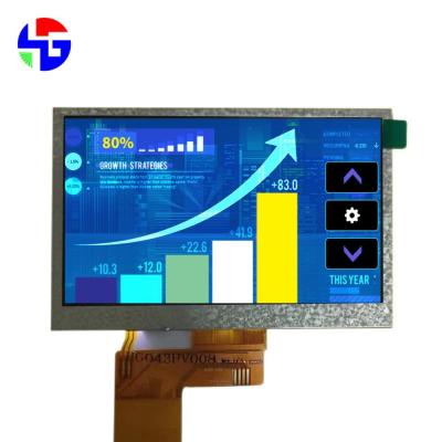 China 4.3 Inch RGB Interface High Brightness TFT Display 480x272 IPS Full View for sale