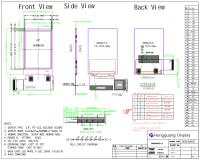 China Industrial 240x320 2.4 Inch LCD Display Semi Transparent  Semi-Anti TFT 45PIN for sale