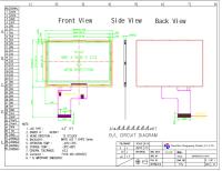 China 4.3 inch RGB interface TFT TN 6 O'clock resolution of 480*272 standard TFT LCD display for sale