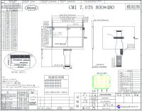 China 7.0-inch is an RGB interface, TFT, TN 6 0'Clock  is ultra-wide view, resolution of 800 * 480 LCD TFT Display for sale