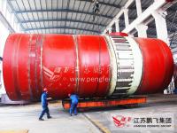 China 16m domestic Waste Treatment 80 tons Per Hour Rotary Kiln System for sale