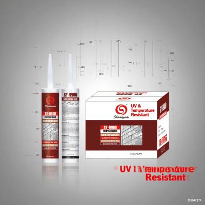 China Custom Logo Structural Silicone Sealant High Elasticity Non Staining For Curtain Wall for sale
