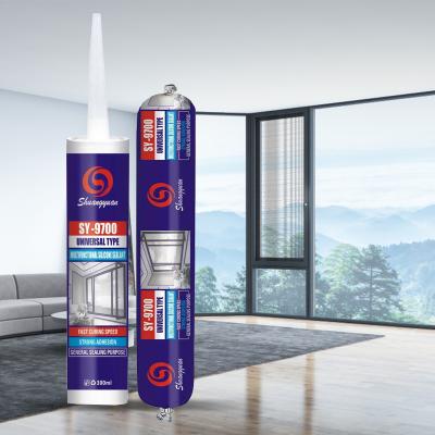 China Anti Yellowing Universal Silicone Sealant Clear Silicone Adhesive For Glass Window for sale