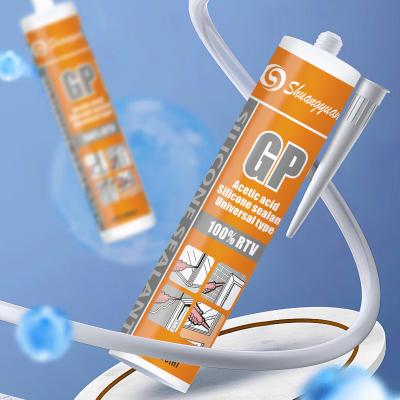 China Weatherproof UV Resistant Acetic Acid Silicone Sealant For Glass Wood Tile Metal Bonding for sale