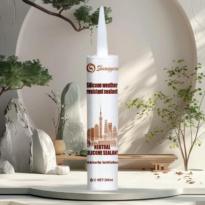 China Corrosion Resistant Neutral Silicone Sealant 300ml Bond To Glass Plastic Sealing for sale