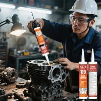 China Industrial Grade High Temperature Sealant Crack Free Heat Resistant Silicone Adhesive for sale