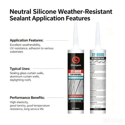 China Weather Resistant Silicone Sealant Featuring Superior Waterproof & Weatherproof Performance for Contemporary Architectural Curtain Wall Works for sale