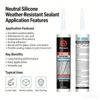 China Weather Resistant Silicone Sealant High Elastic Waterproof  Weather Resistant Material for New-Generation Building Curtain Wall Constructions for sale