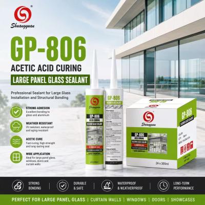 China Acetate Silicone Sealant Fast Cure Strong Adhesion Glass Ceramic Seal Glue For Window Bathroom for sale