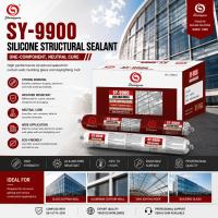 China Shuangyuan 9900 Silicone Structural Sealant 600ml Sausage Pack Structural Glazing Sealant for Insulated Glass  Daylighting Roof for sale