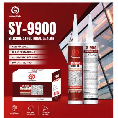 China SY-9900 Neutral Structural Sealant Non-Corrosive to Metal  Coated Glass Outdoor Construction Structural Adhesive for sale