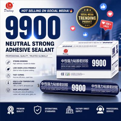 China 9900 Low-Odor Eco-Friendly Neutral Silicone Sealant for sale