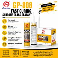 China GP-808 Fast-Curing Silicone Sealant for Glass Showcases and Storefronts Acetate  Silicone Sealant for sale