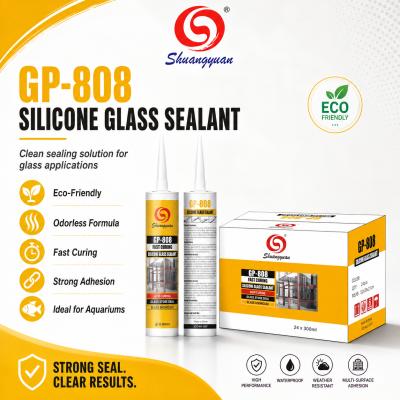 China GP-808 High-Performance Silicone Glass Sealant for Professional Sealing Projects Acetate Silicone Sealant for sale