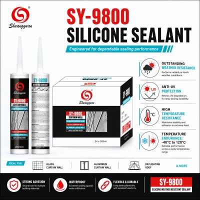 China SY-9800 High-Performance Weatherproof Silicone Sealant for Curtain Walls for sale