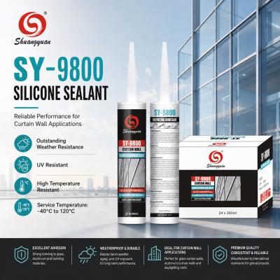 China SY-9800 Professional Curtain Wall Silicone Weather Sealant –40°C to 120°C for sale