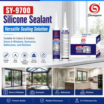 China SY-9700 Multi-Purpose Silicone Sealant for Windows, Sunrooms, Bathrooms & Kitchens for sale